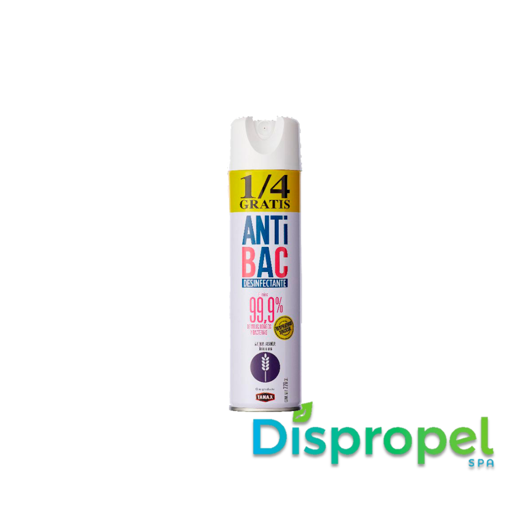 Desinfectante en aerosol Antibac 220cc (unidad) – Dispropel